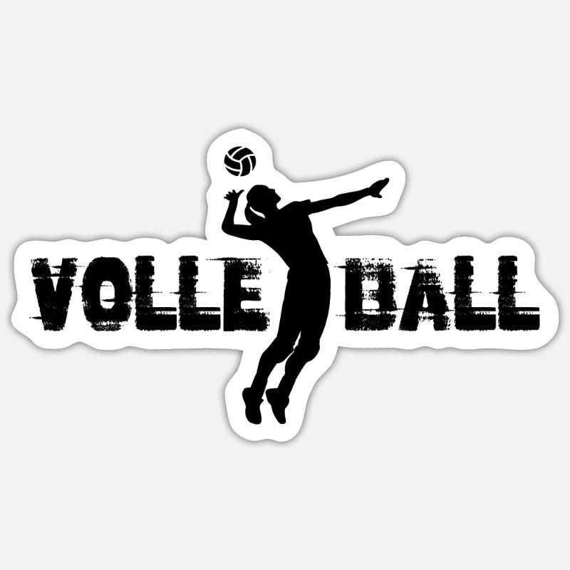 Beach-volleyball-volleyball-player Stickers | Unique Designs | Spreadshirt