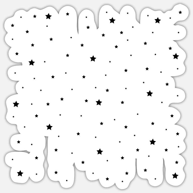 Black Stars Stickers | Unique Designs | Spreadshirt
