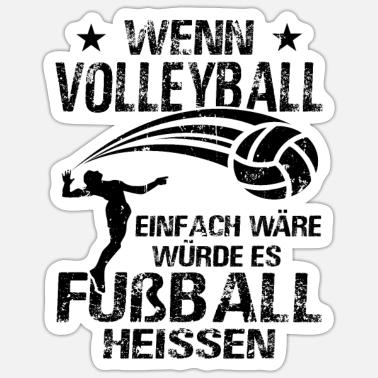 Beach-volleyball-volleyball-player Stickers | Unique Designs | Spreadshirt