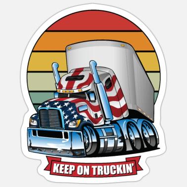 Semi-truck Stickers | Unique Designs | Spreadshirt