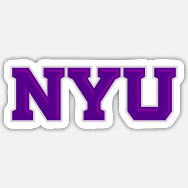 Nyu Stickers | Unique Designs | Spreadshirt