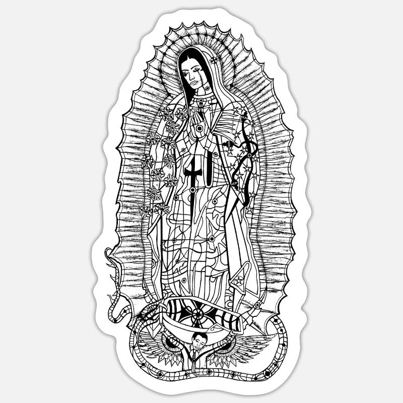 Virgin Mary Stickers | Unique Designs | Spreadshirt