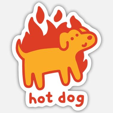 Hot Dog Stickers | Unique Designs | Spreadshirt