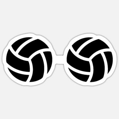 Beach-volleyball-volleyball-player Stickers | Unique Designs | Spreadshirt