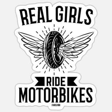 Biker Girl Stickers | Unique Designs | Spreadshirt