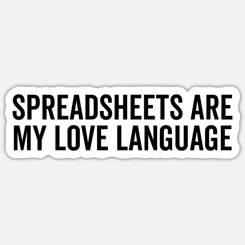 Spreadsheets Stickers | Unique Designs | Spreadshirt