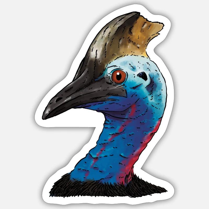 Cassowaries Stickers | Unique Designs | Spreadshirt