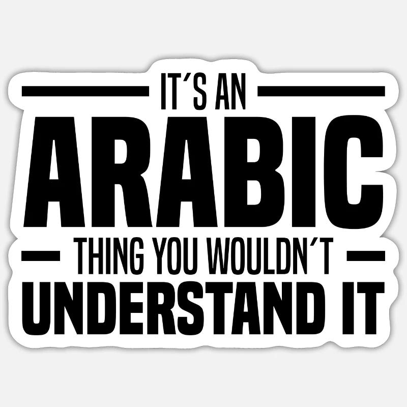 Arabs Stickers | Unique Designs | Spreadshirt