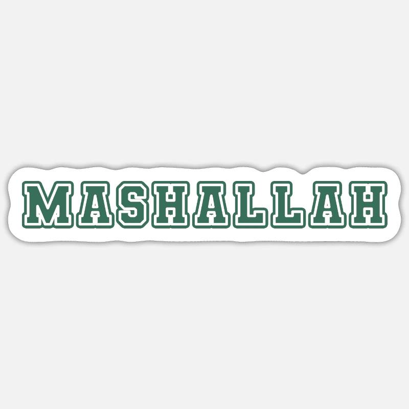 Mashallah Stickers | Unique Designs | Spreadshirt
