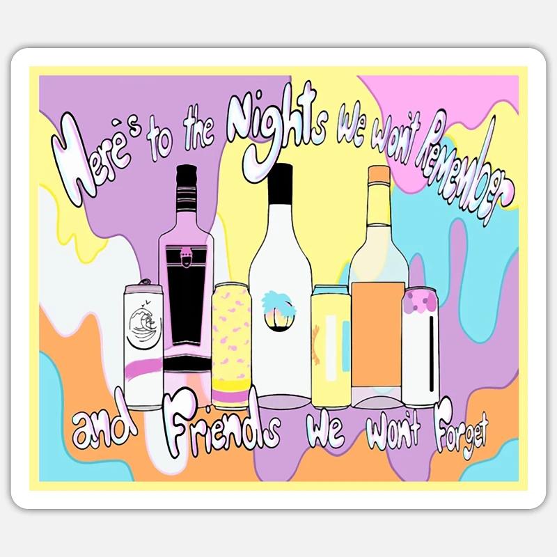 Alcoholic Stickers | Unique Designs | Spreadshirt
