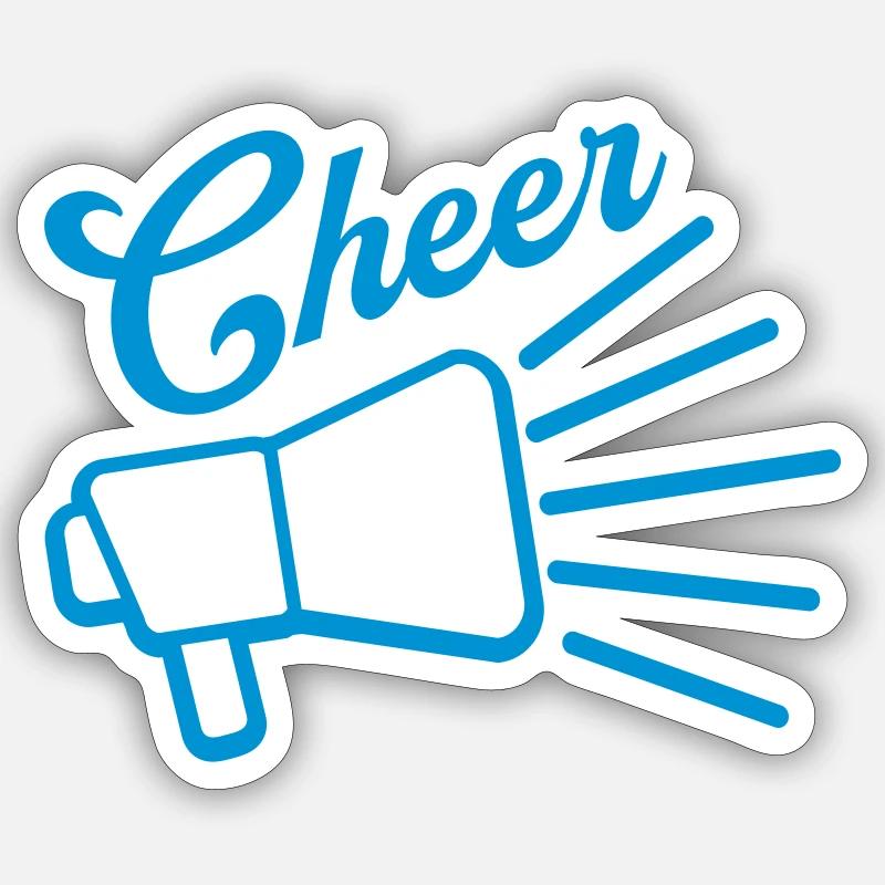 Cheer-megaphone Stickers | Unique Designs | Spreadshirt