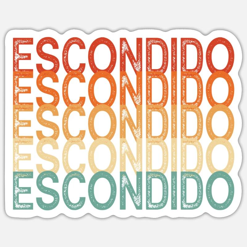 Escondido Stickers | Unique Designs | Spreadshirt
