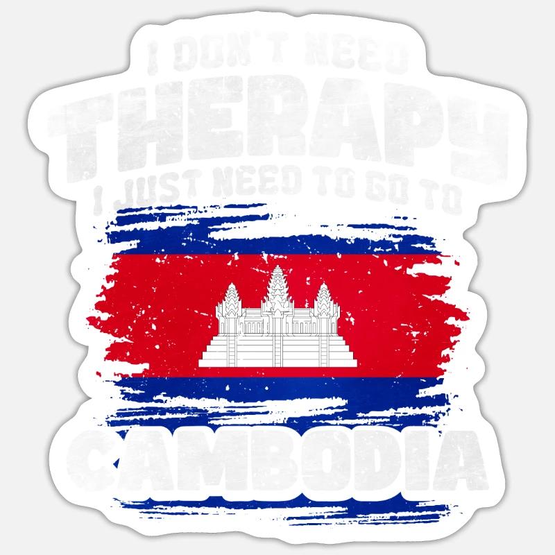 Cambodia Stickers | Unique Designs | Spreadshirt