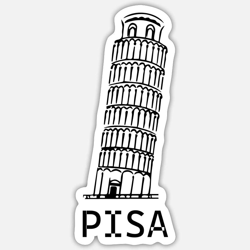 Pisa Stickers | Unique Designs | Spreadshirt