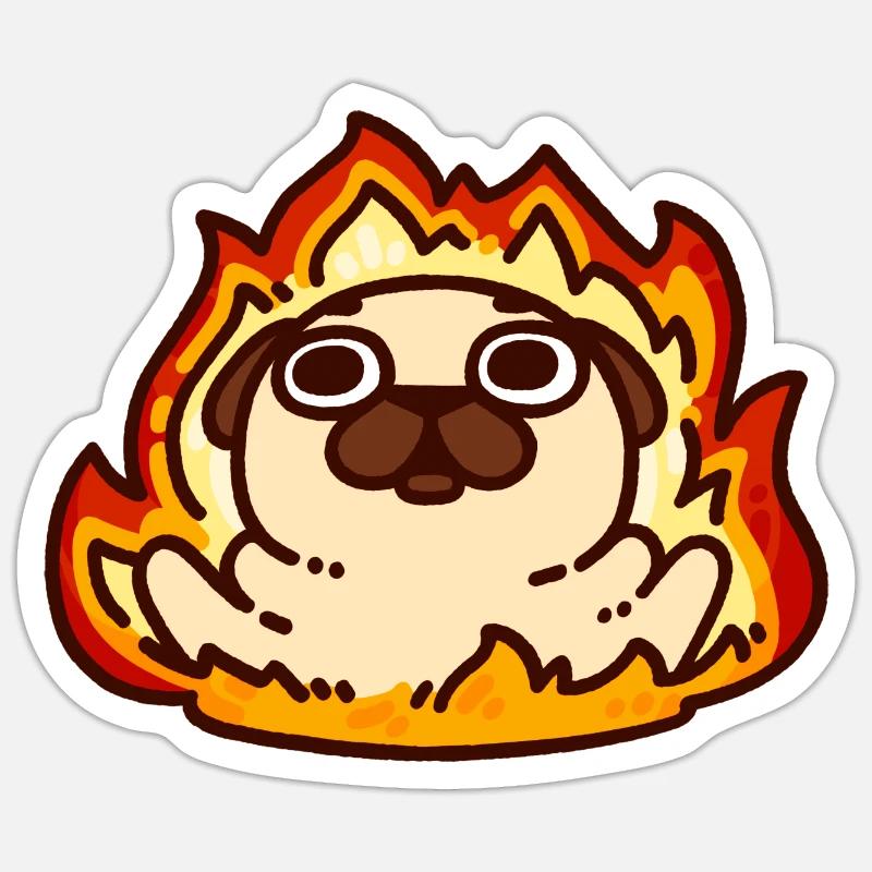 Pugly Stickers | Unique Designs | Spreadshirt