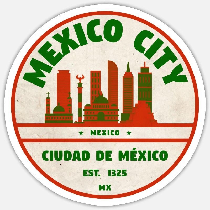 Mexico City Stickers | Unique Designs | Spreadshirt