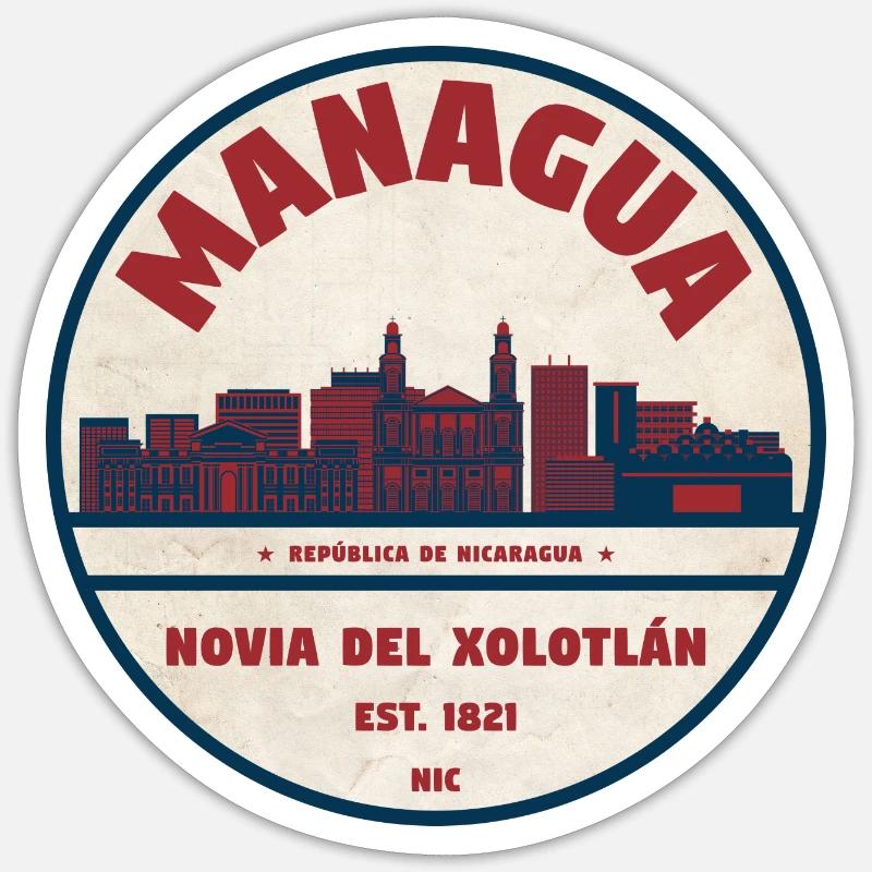 Managua Stickers | Unique Designs | Spreadshirt