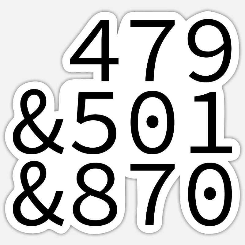 Area Code Stickers | Unique Designs | Spreadshirt