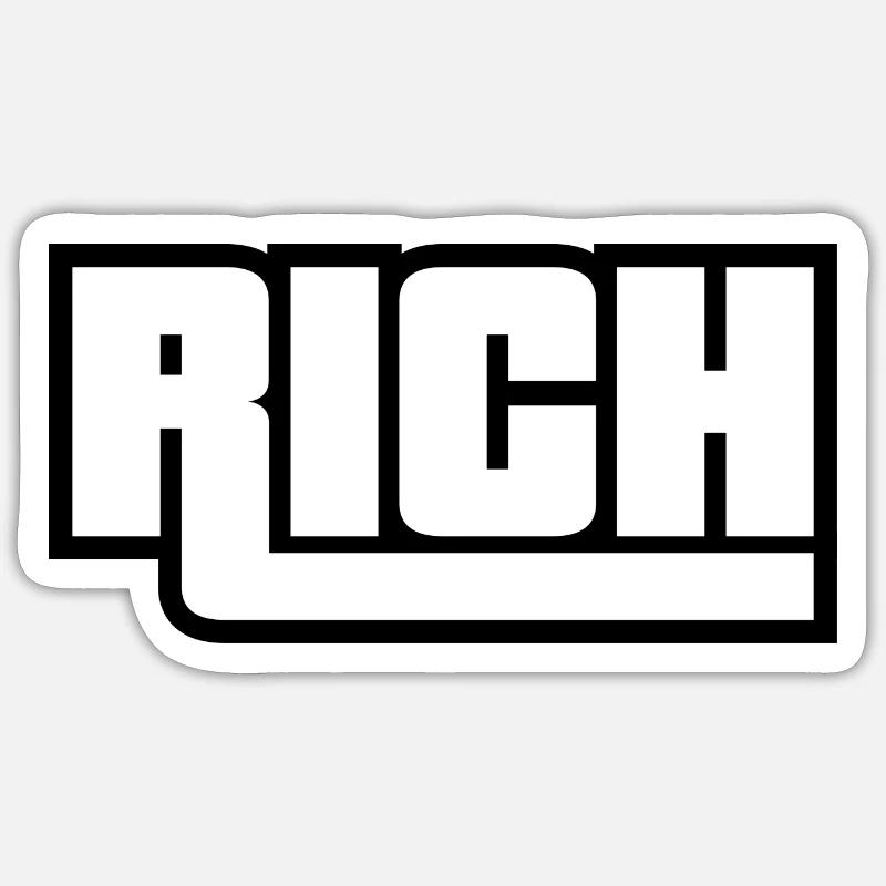 Richness Stickers | Unique Designs | Spreadshirt