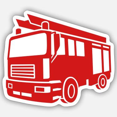 Firetruck Stickers | Unique Designs | Spreadshirt
