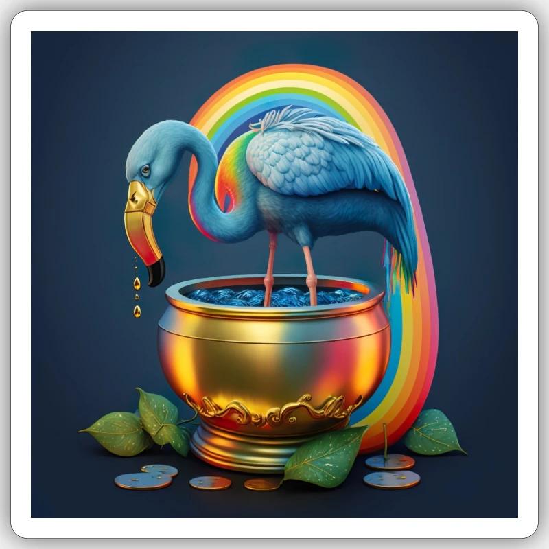 Rainbow Flamingo