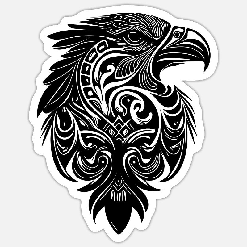 Tribal Eagle Tattoo On Back