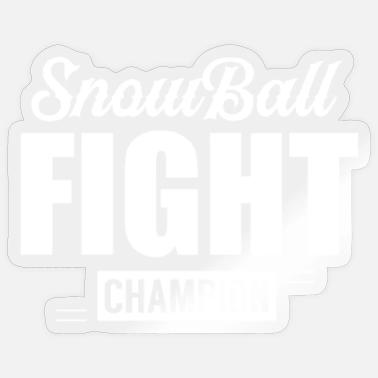 Snowball Fight Stickers | Unique Designs | Spreadshirt