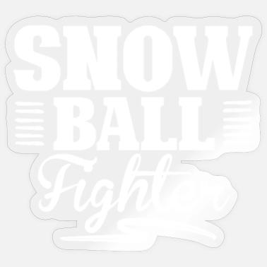 Snowball Fight Stickers | Unique Designs | Spreadshirt