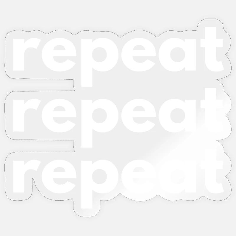 Repeats Stickers | Unique Designs | Spreadshirt