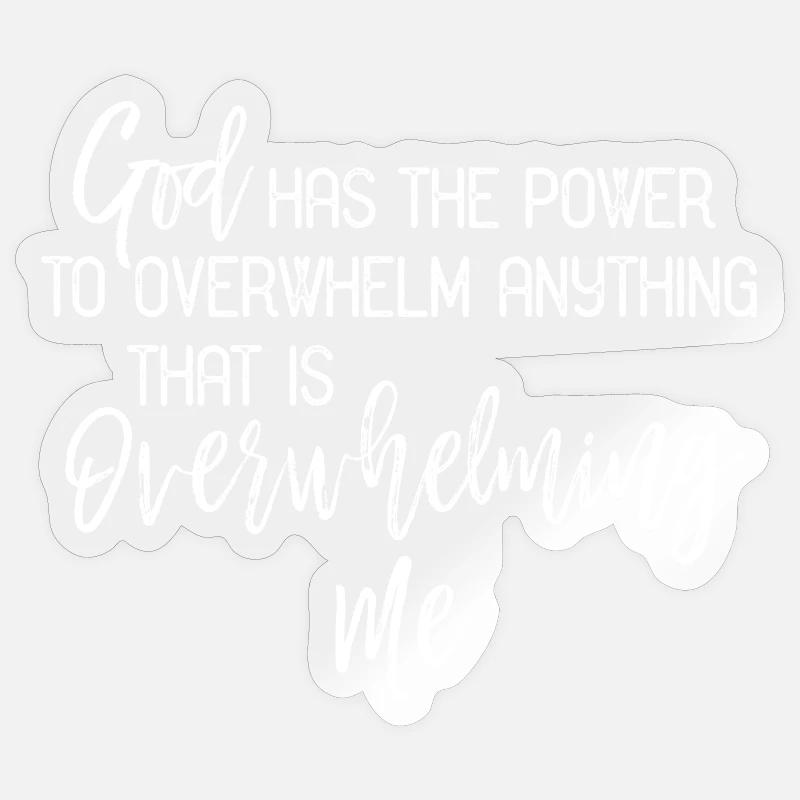 Overwhelming Stickers | Unique Designs | Spreadshirt