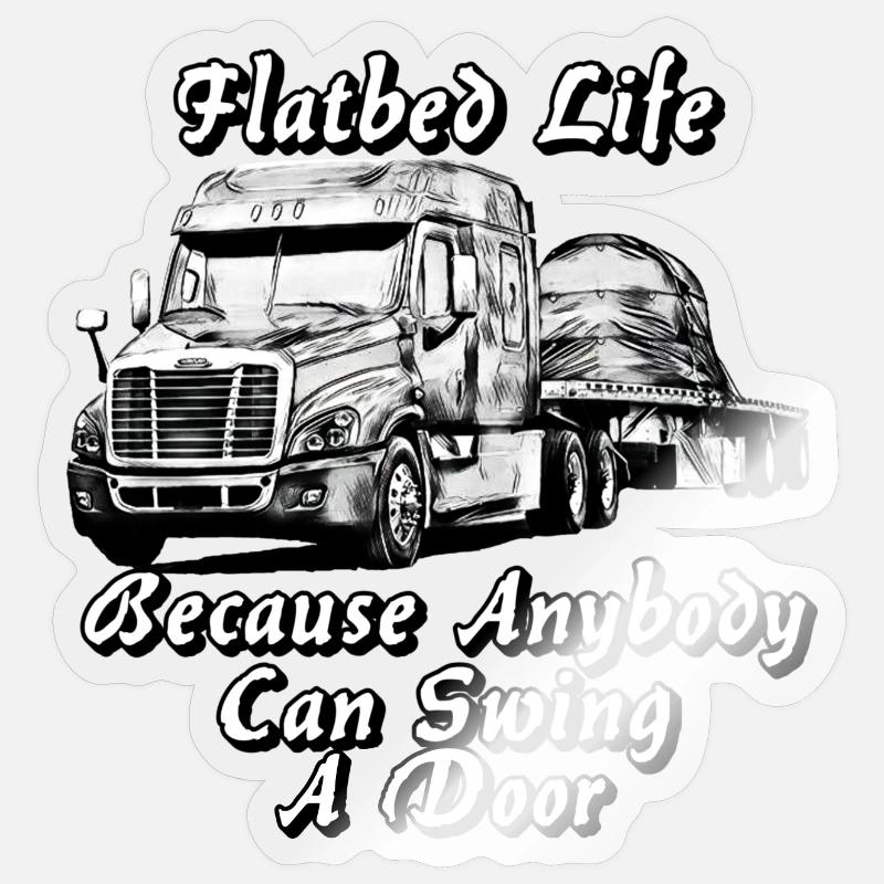 Flatbeds Stickers Unique Designs Spreadshirt