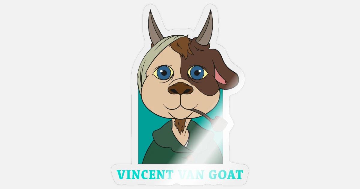 Paper Vincent Van Goat Sticker Stickers, Labels & Tags etna.com.pe
