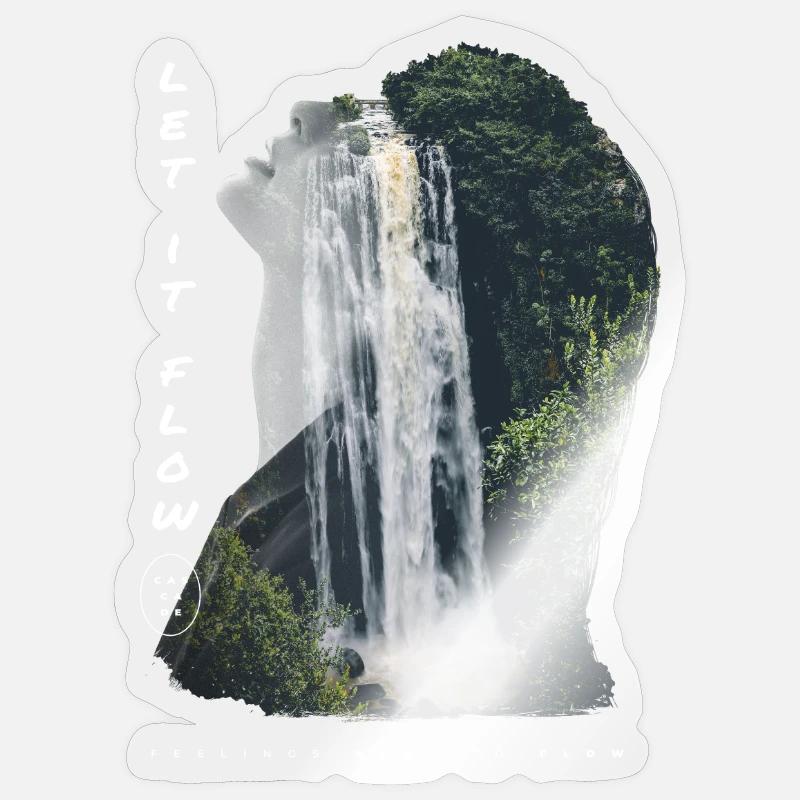Cascade Stickers | Unique Designs | Spreadshirt