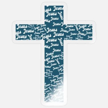 Jesus-cross Stickers | Unique Designs | Spreadshirt