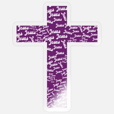 Jesus-cross Stickers | Unique Designs | Spreadshirt