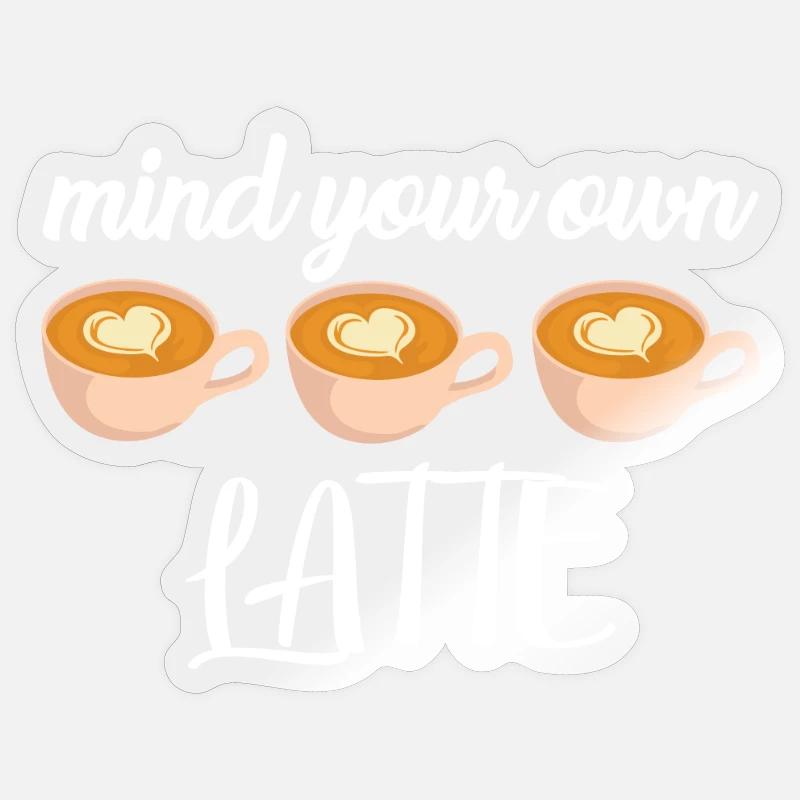 Latte Macchiato Stickers | Unique Designs | Spreadshirt