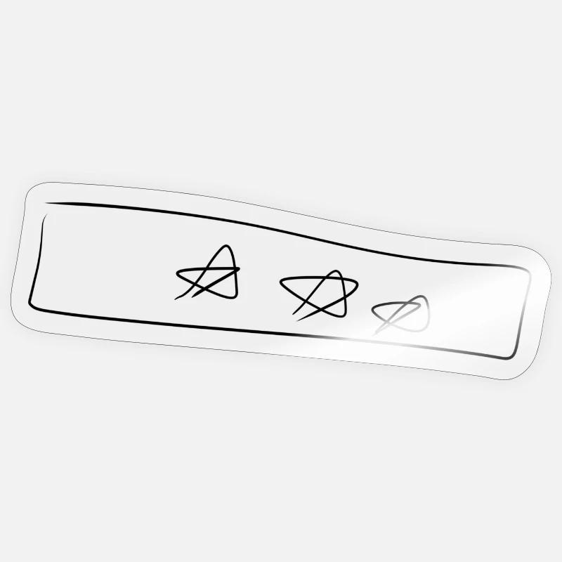 Three-stars Stickers | Unique Designs | Spreadshirt