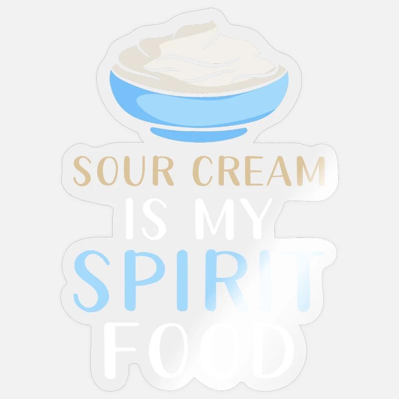 Sour-cream Stickers | Unique Designs | Spreadshirt