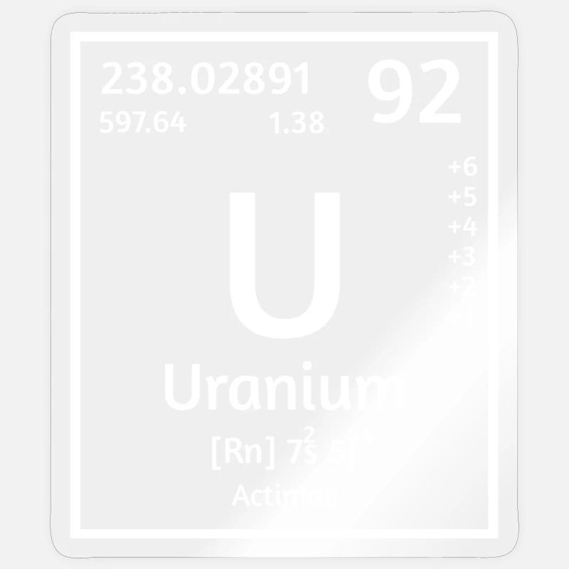 Uranium Stickers | Unique Designs | Spreadshirt