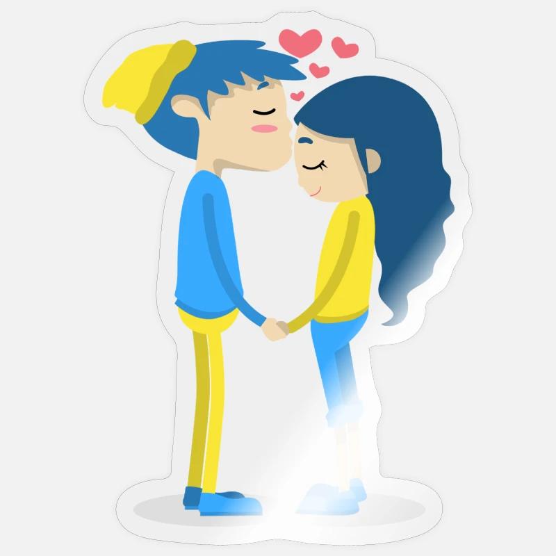 Boy-and-girl Stickers | Unique Designs | Spreadshirt