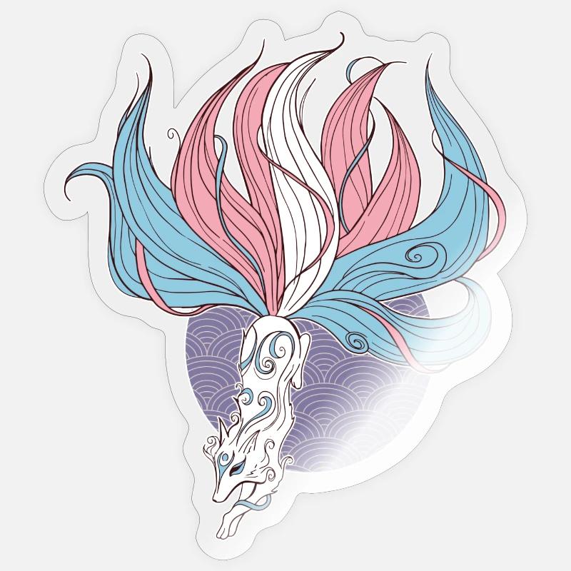 Kitsune Stickers | Unique Designs | Spreadshirt