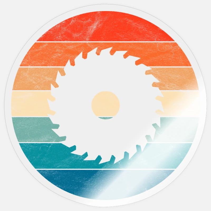 Saw-blade Stickers | Unique Designs | Spreadshirt