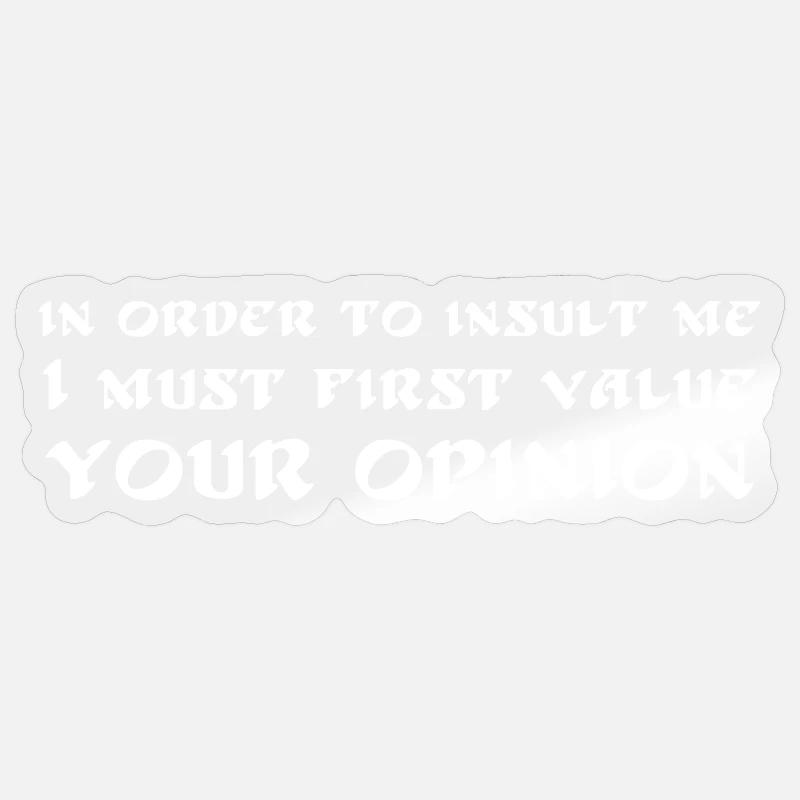 Self-insult Stickers | Unique Designs | Spreadshirt