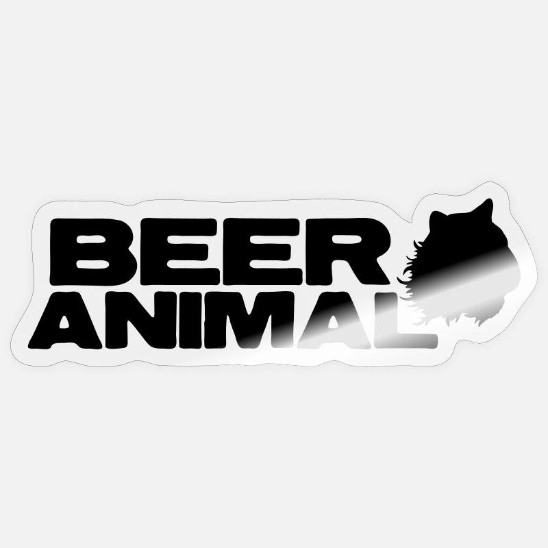 Beer-animal Stickers | Unique Designs | Spreadshirt