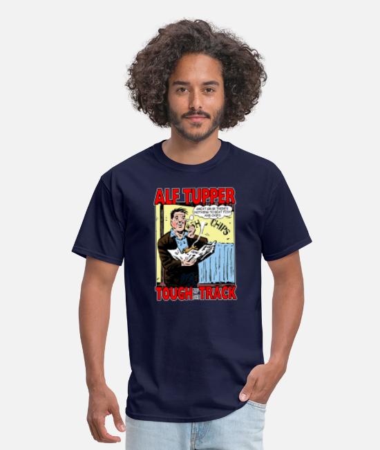 Alf Tupper Tough of the Track Comic Fish & Chips Men's T-Shirt ...