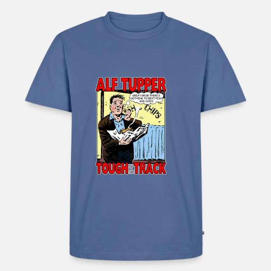 Alf Tupper Tough of the Track Comic Fish & Chips Men’s Premium T-Shirt ...