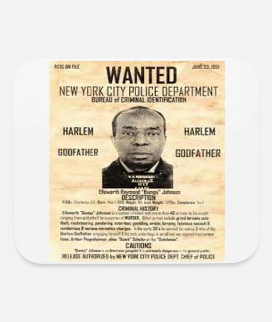 'BUMPY JOHNSON (WANTED POSTER)' Mouse Pad | Spreadshirt