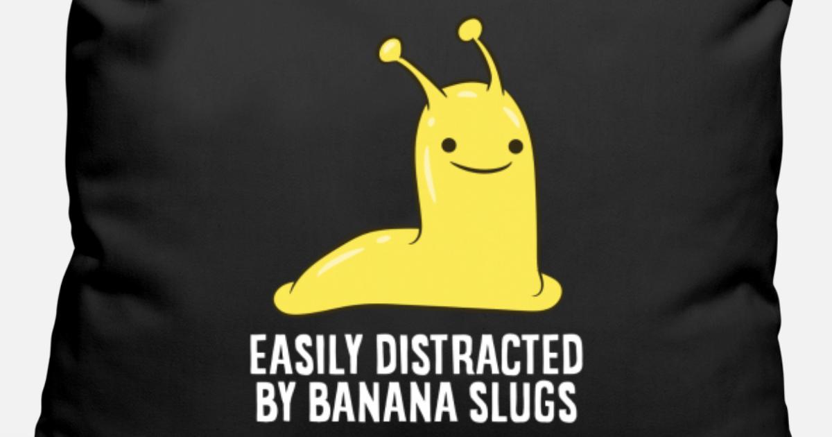 Funny Slug Memes Funny Banana Slug Gift Easily Distracted By' Throw