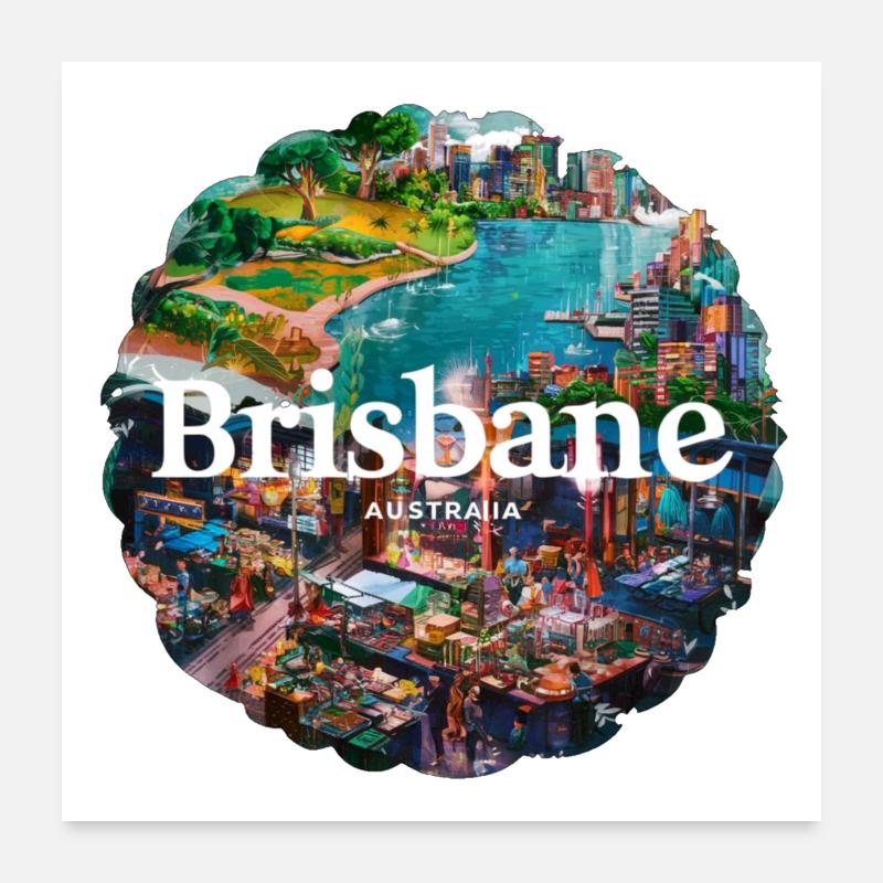 Brisbane Posters | Unique Designs | Spreadshirt