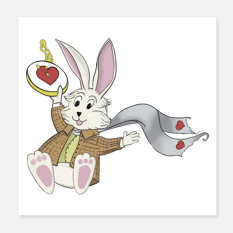 White Rabbit Posters | Unique Designs | Spreadshirt